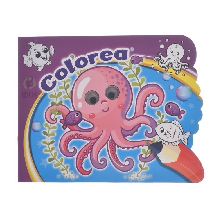 Libro con Ojos Movibles y Stickers - Idos Mayoristas